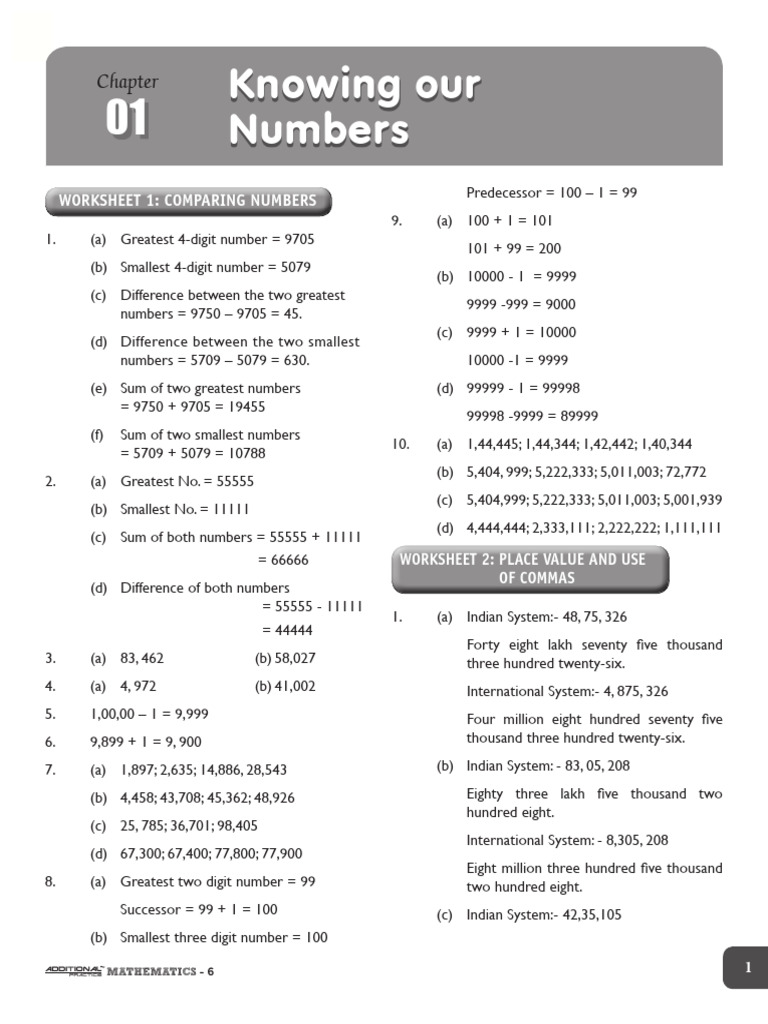 Maths AP Answers 6 | PDF | Prime Number | Numbers