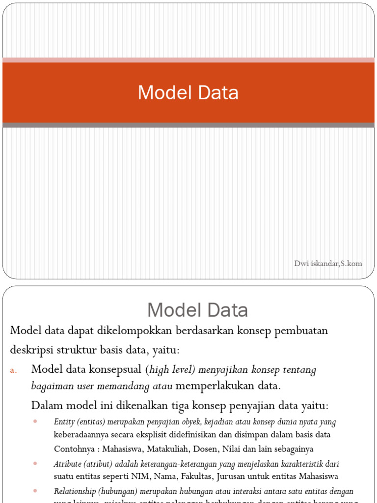 Model Data | PDF