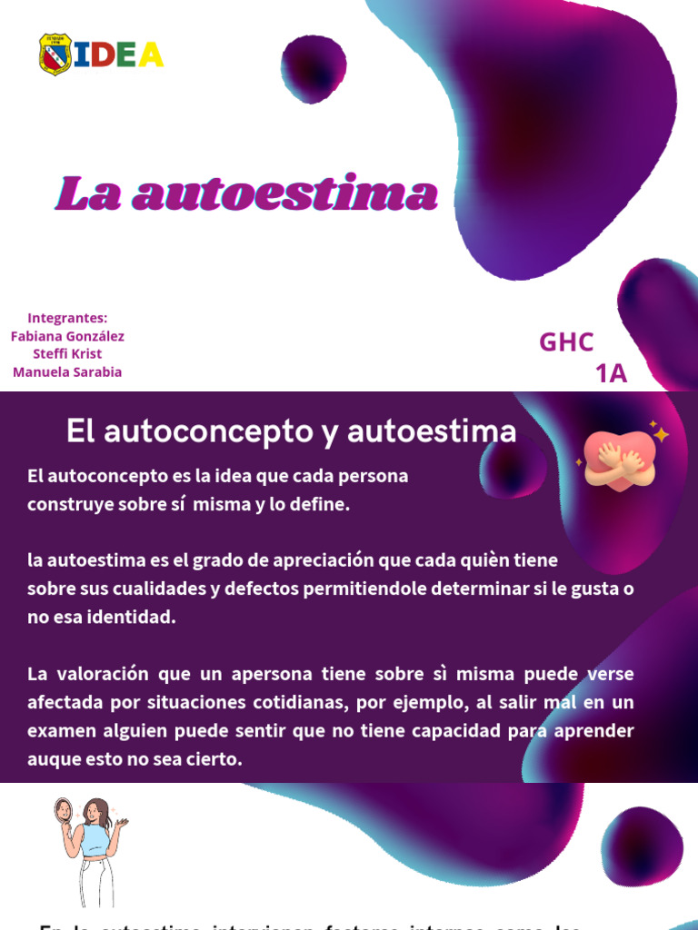 La Autoestima-1 Presentacion Modf | PDF | Autoestima | Ciencias del comportamiento