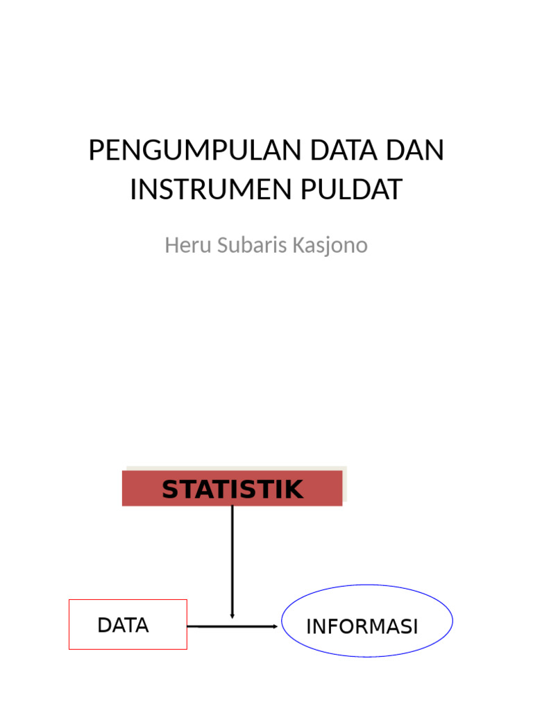 Instrumen Pengumpulan Data Penelitian | PDF