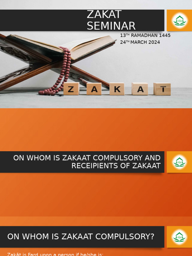 Zakaat Seminar Yasin-1 | PDF | Sharia | Abrahamic Religions