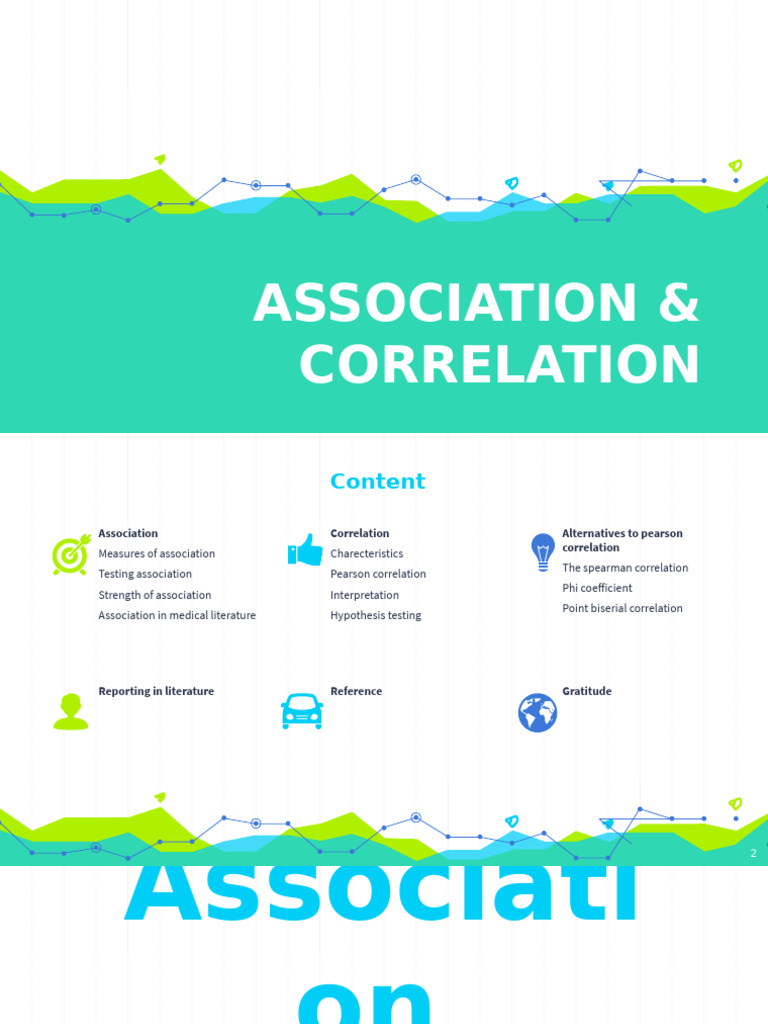 Association and Correlation | PDF | Statistics | Statistical Analysis