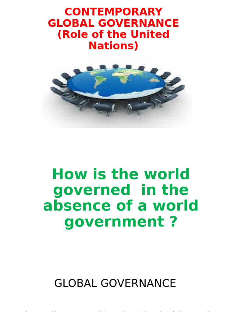 2C Contemporary Global Governance United Nations | PDF | Governance ...