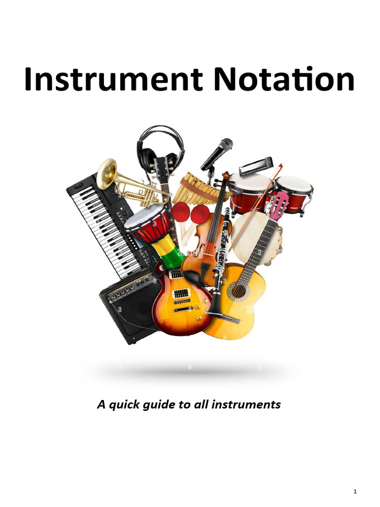 Instrument Notation | PDF | Violin | Cello