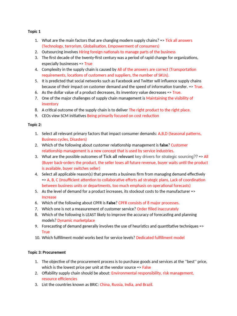 Introduction To Logistics Review | PDF | Supply Chain | Inventory