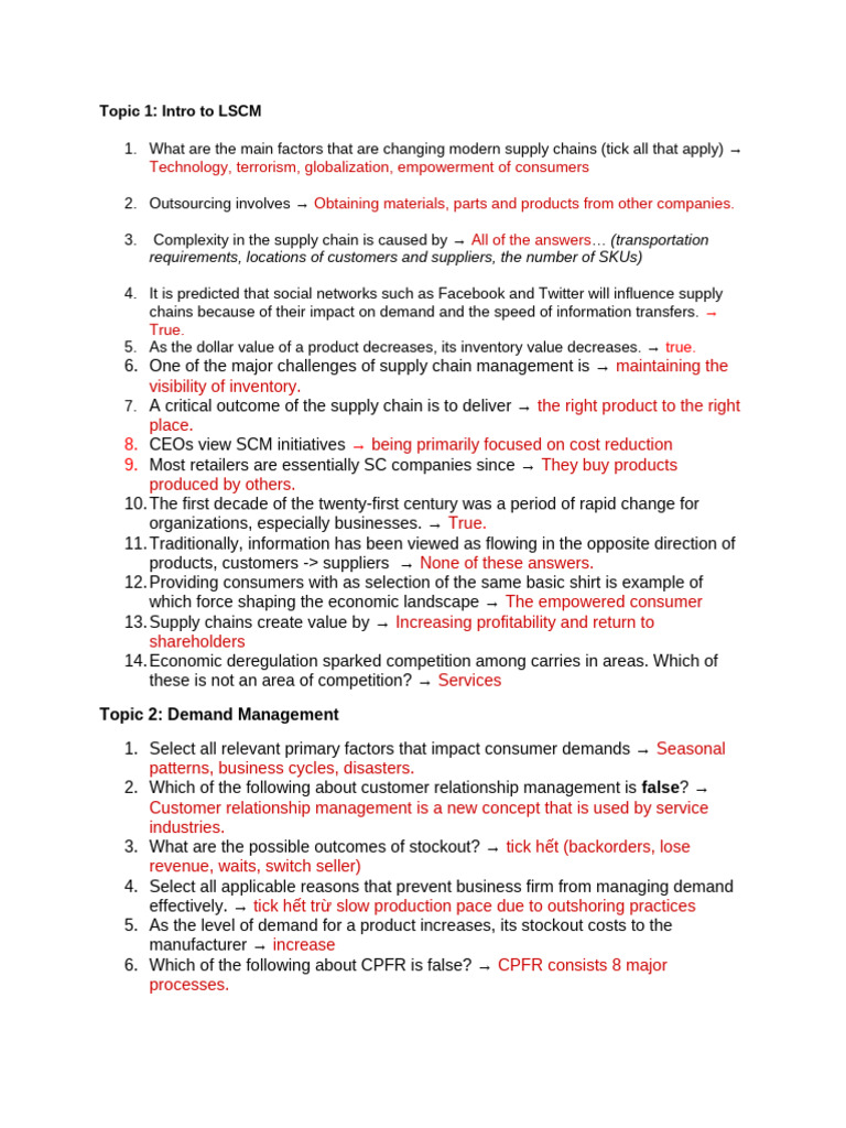 Itl 2 | PDF | Supply Chain | Logistics