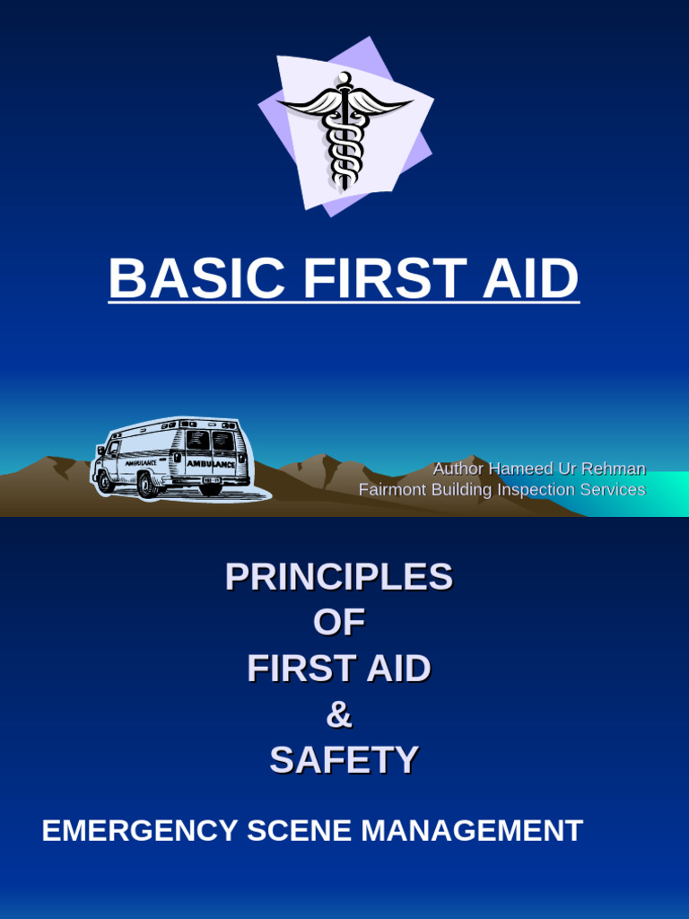 First Aid Couse | PDF | First Aid | Cardiopulmonary Resuscitation