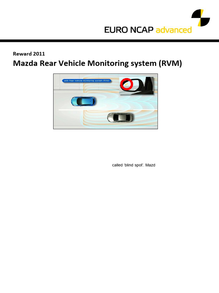 2011-mazda-rear-vehicle-monitoring-system-rvm | PDF | Land Transport ...