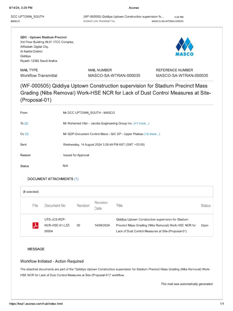Masco Sa Wtran 000035 | PDF