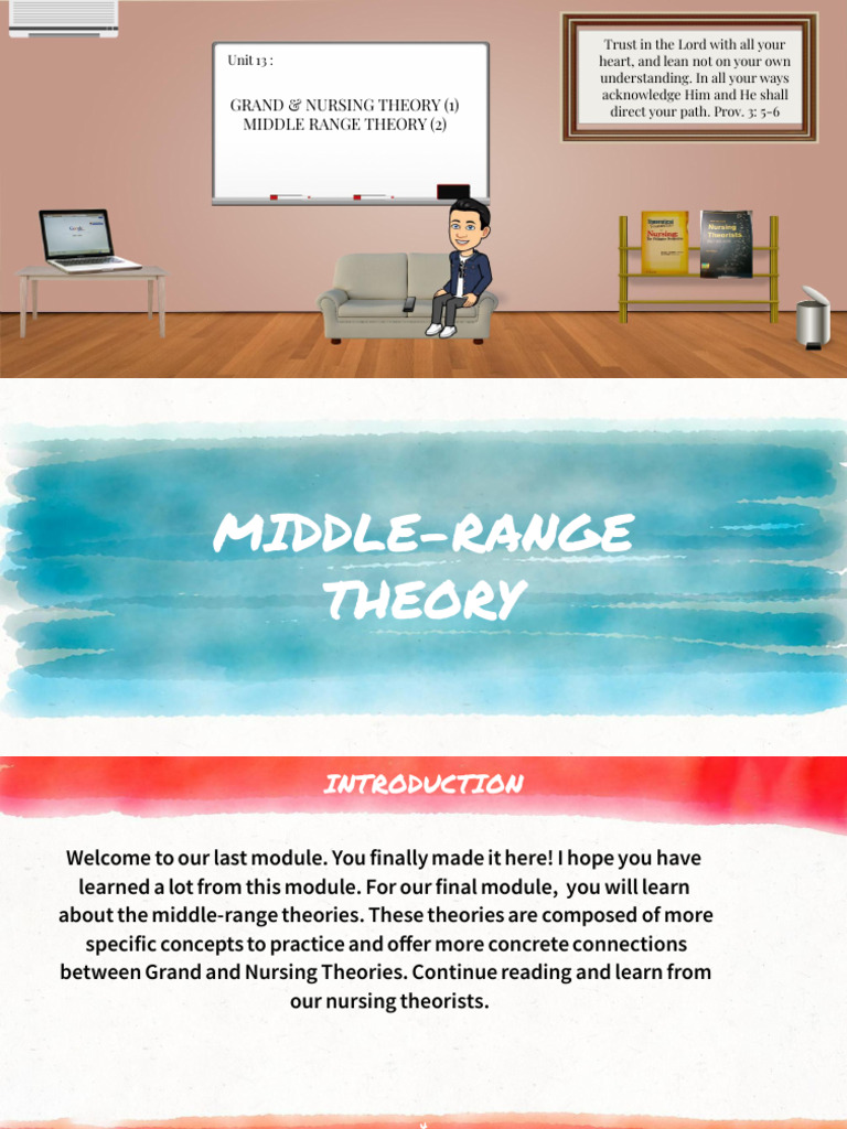 Unit 13 - Middle Range Theory | PDF | Nursing | Psychological Concepts