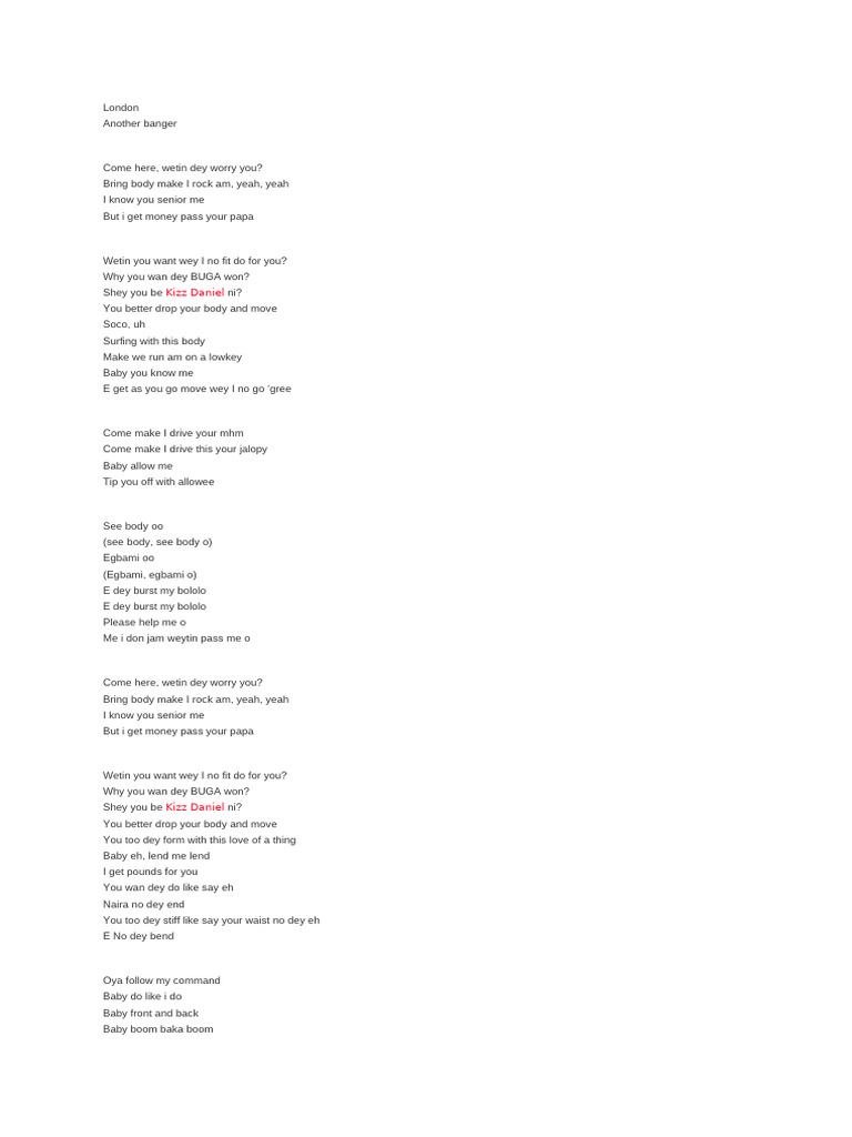 Charm by Rema Lyrics | PDF