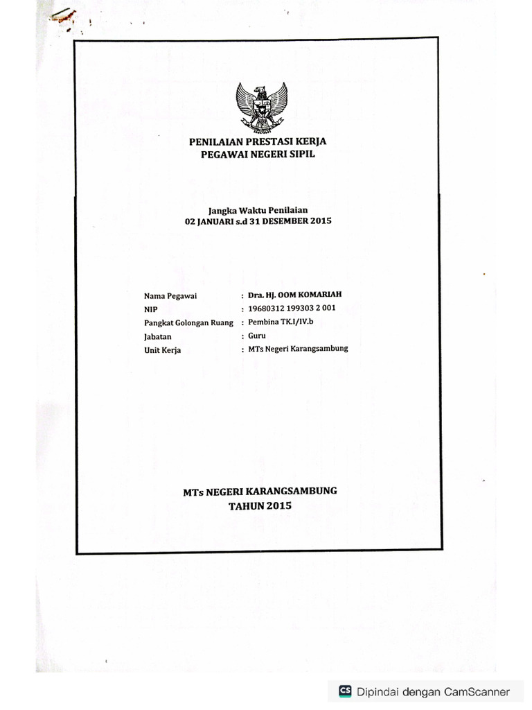 SKP 2015 Oom Komariah | PDF