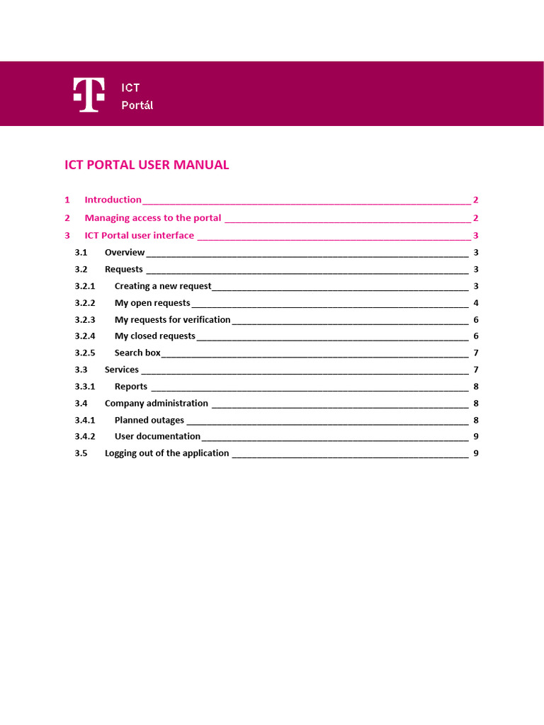User Manual Ict Portal | PDF | Menu (Computing) | Educational Technology