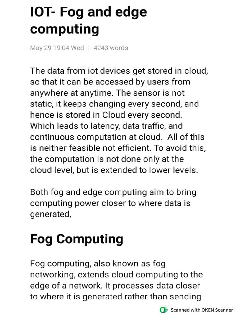 Fog, Edge and Cloud Computing | PDF