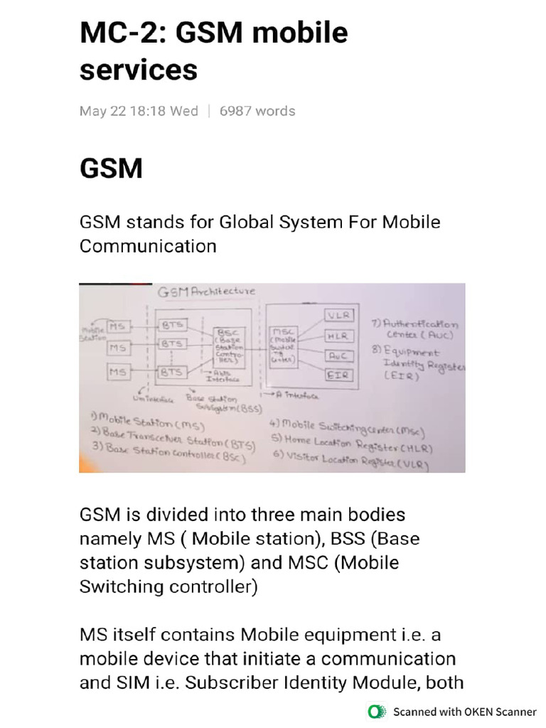 GSM in detail | PDF