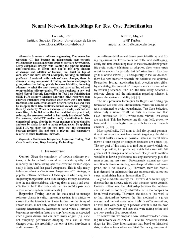Test Case Prioritization in CI | PDF | Mean Squared Error | Machine ...