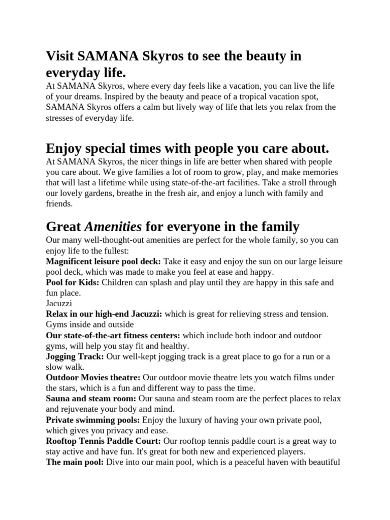 Samana Skyros | PDF