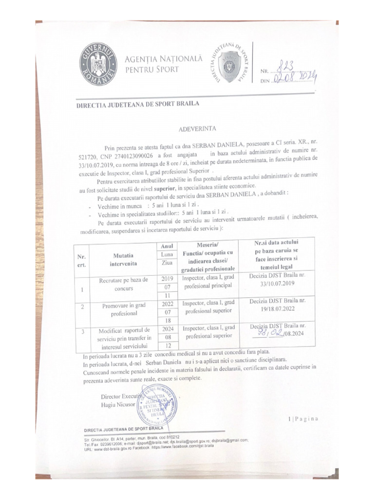 Agentia Nationalã | PDF