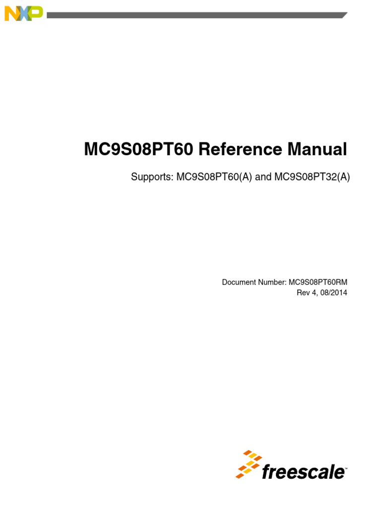 MC9S08PT60RM | PDF | Flash Memory | Random Access Memory