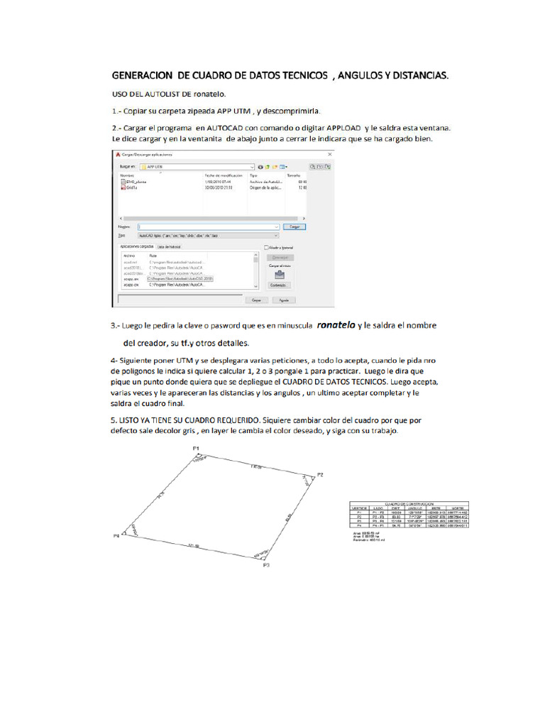 Generacion de Cuadro App-Utm - Pasos | PDF