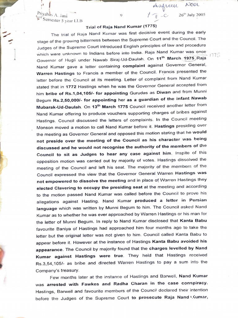 History of Courts - Case Laws | PDF | Justice | Crime & Violence