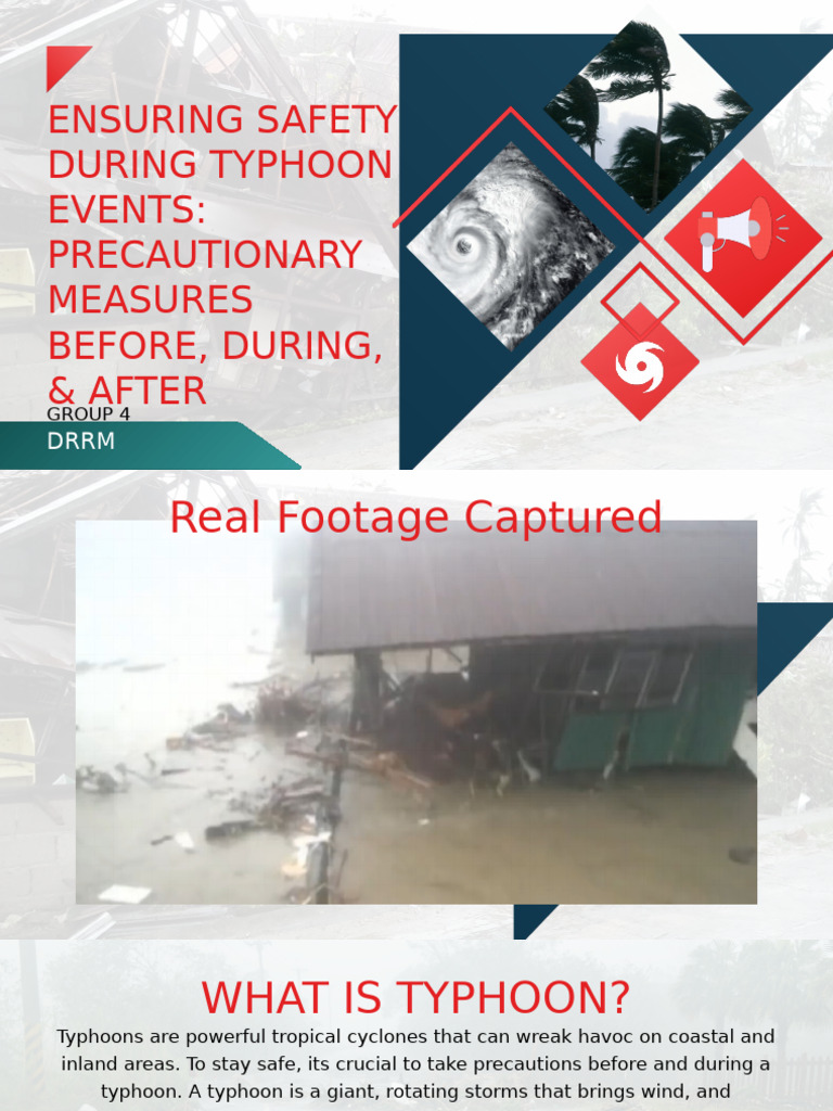 Safety Precautions-DRRM Report Presentation Final | PDF | Tropical ...