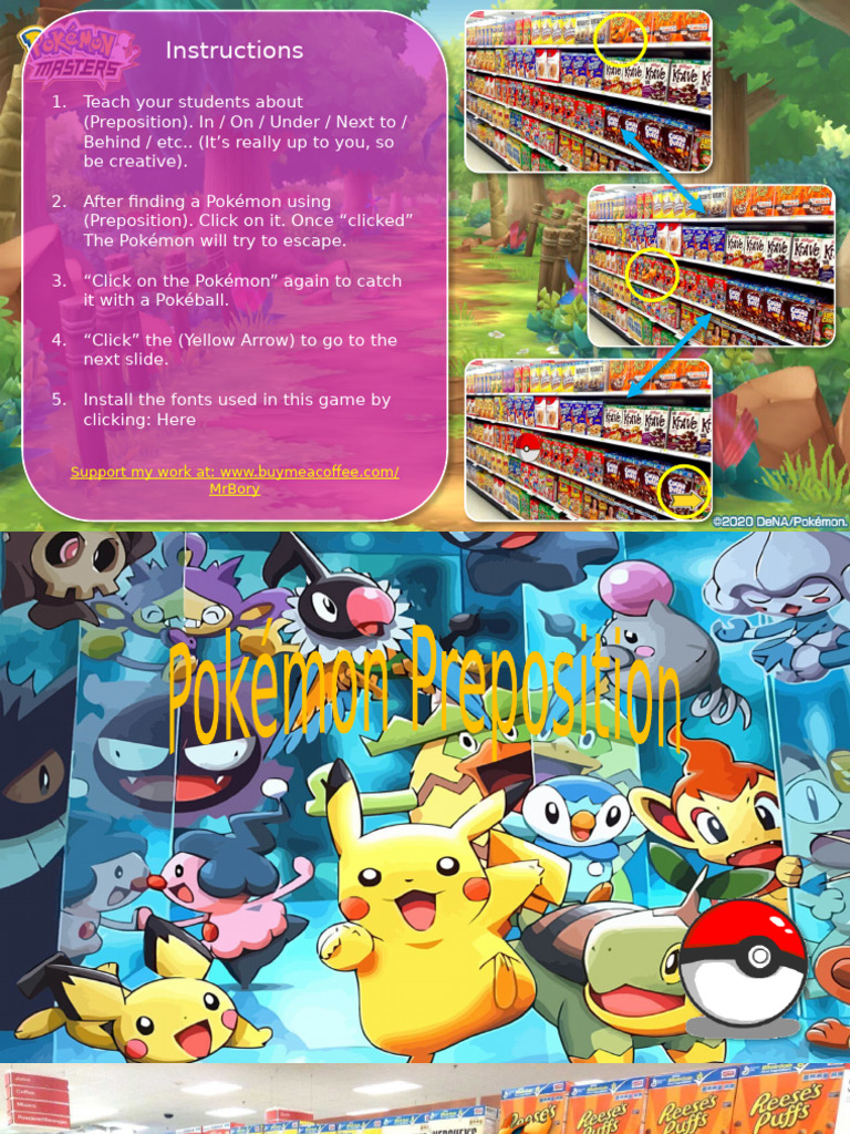 Pokémon Catching Game Instructions | PDF