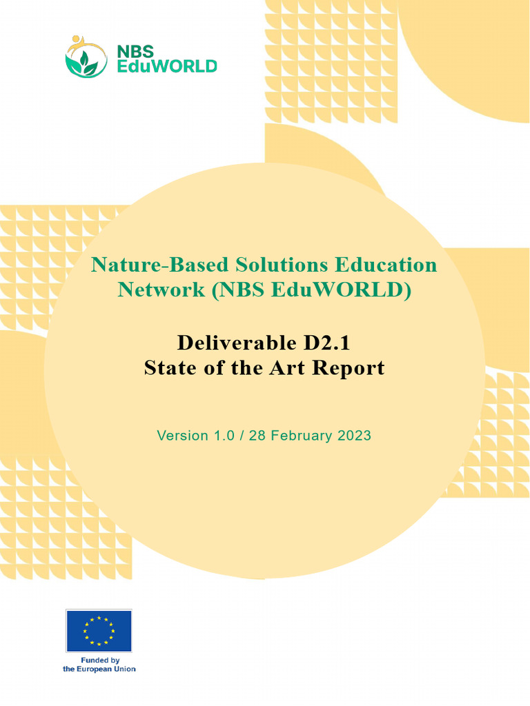 NBS EduWORLD - D2.1 - State of The Art Report | PDF | Sustainability | European Union