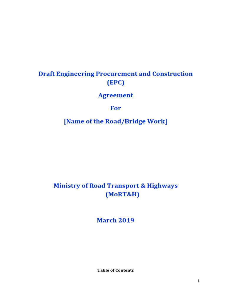 Annex 1-Standard EPC Agreement-March 2019 Updated Till 31-10 - 2023 ...