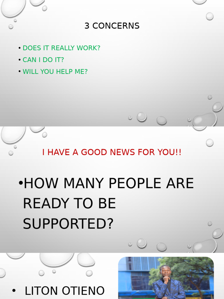 3 Concerns: Does It Really Work? Canidoit? Will You Help Me? | PDF