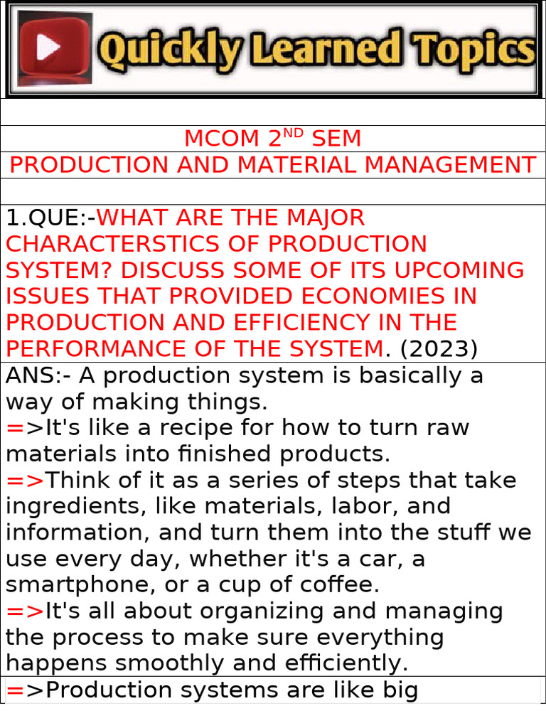 All in One Production | PDF | Forecasting | Pricing