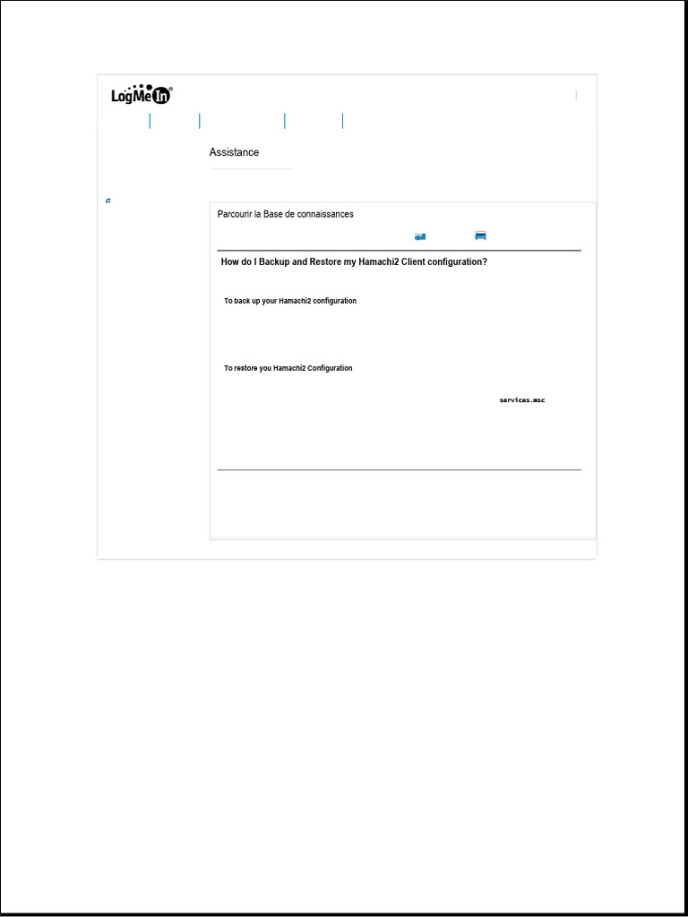 Hamachi Backup Instruction | PDF | System Software | Software