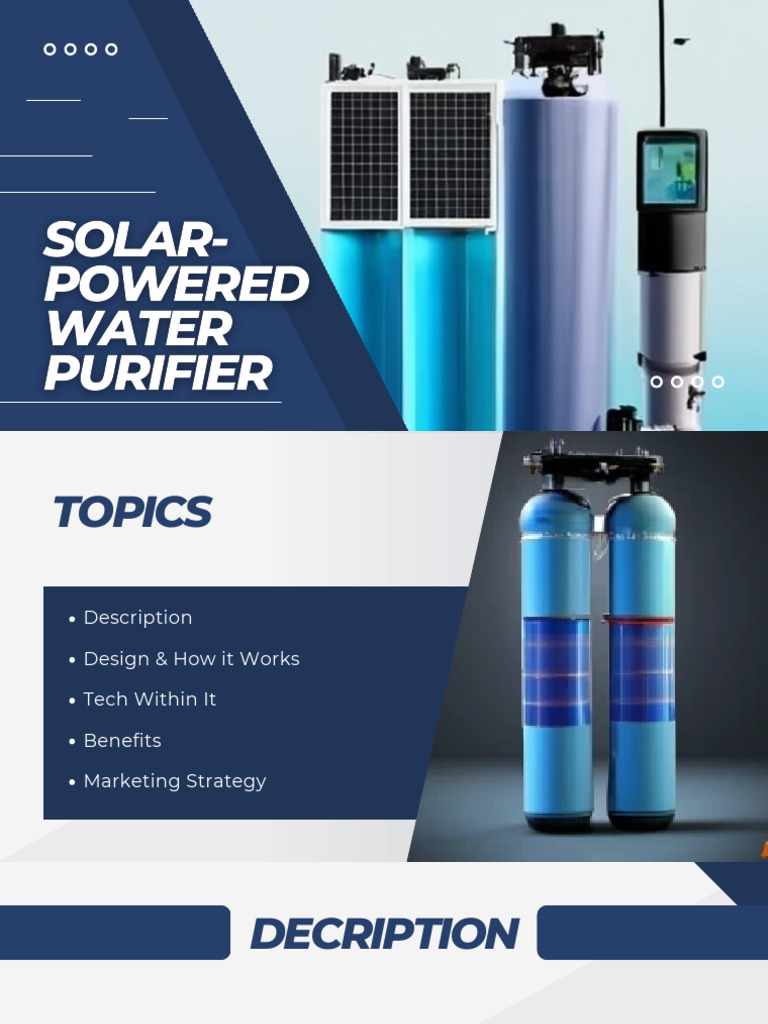 Solar-Powered Water Purifier | PDF | Solar Power | Water Purification