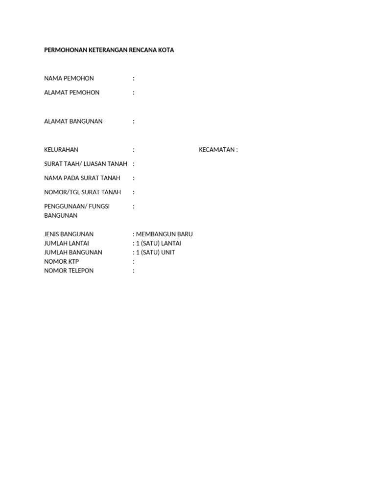 Formulir Imb | PDF | Perjalanan