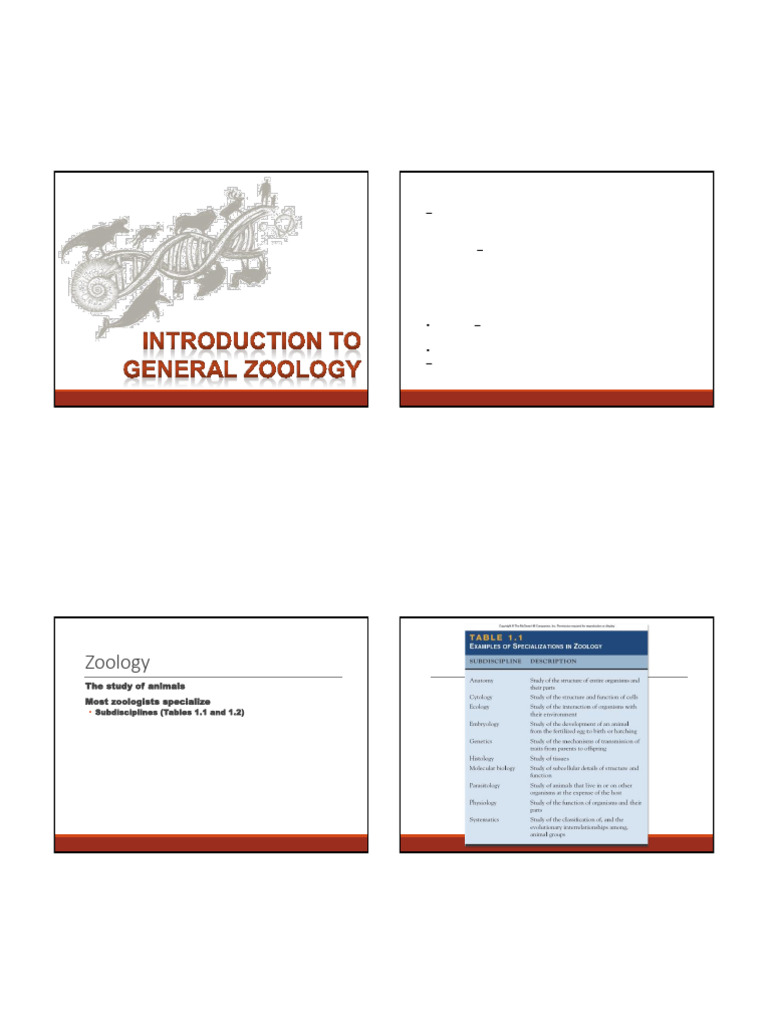 Introduction To Zoology | PDF | Life | Hypothesis