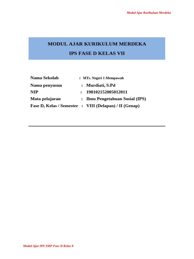Modul Ajar Tema 03 | PDF | Ilmu Sosial