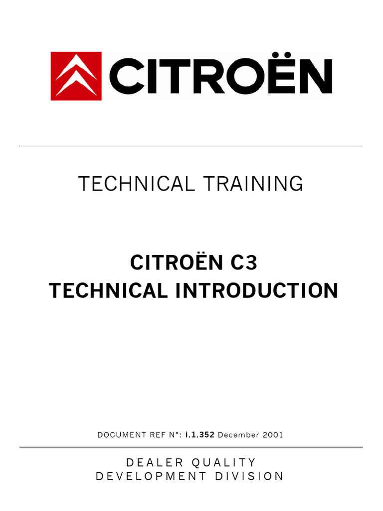 Citroën C3 Trainer's Guide | PDF | Computer Network | Multiplexing