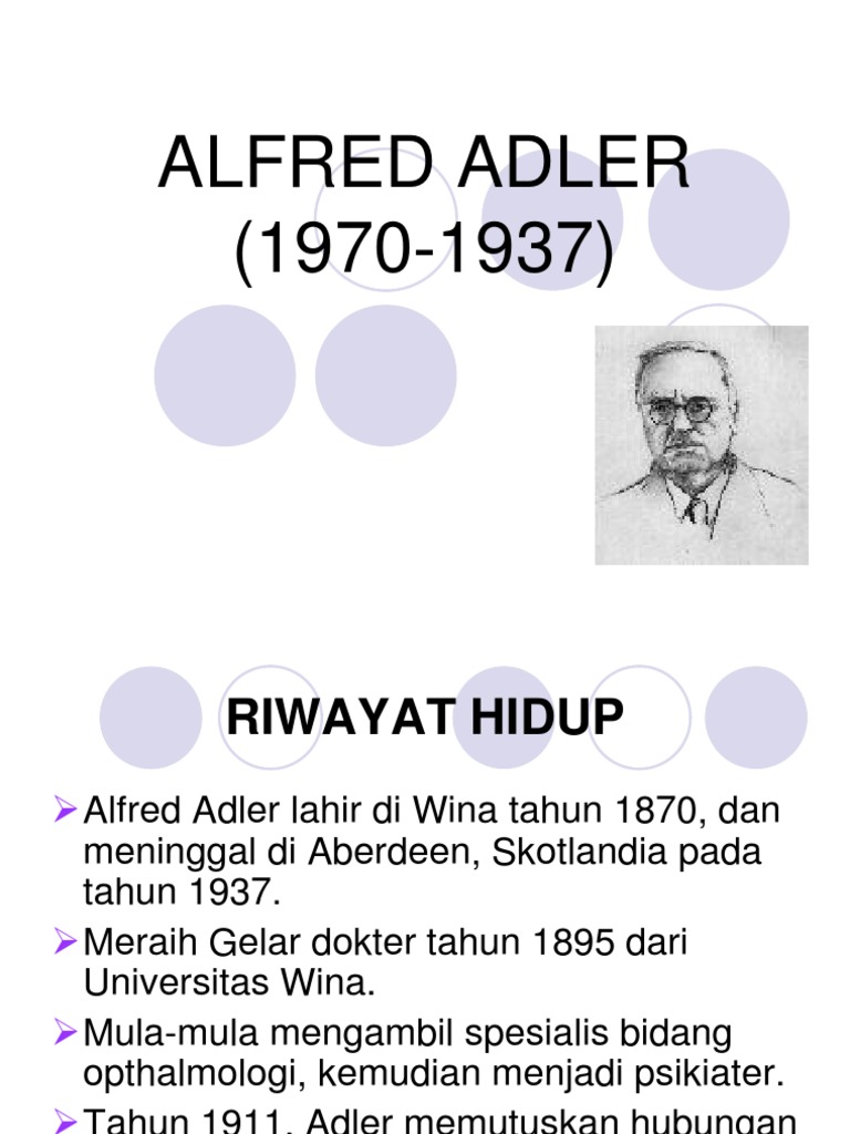 Teori Kepribadian Alfred Adler | PDF | Filsafat