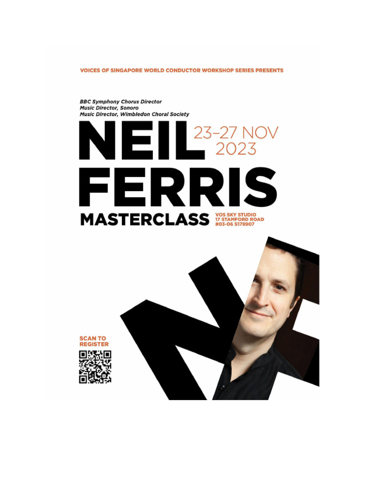 Neil Ferris Choral Masterclasses Nov 2023 | PDF | Choir | Conducting