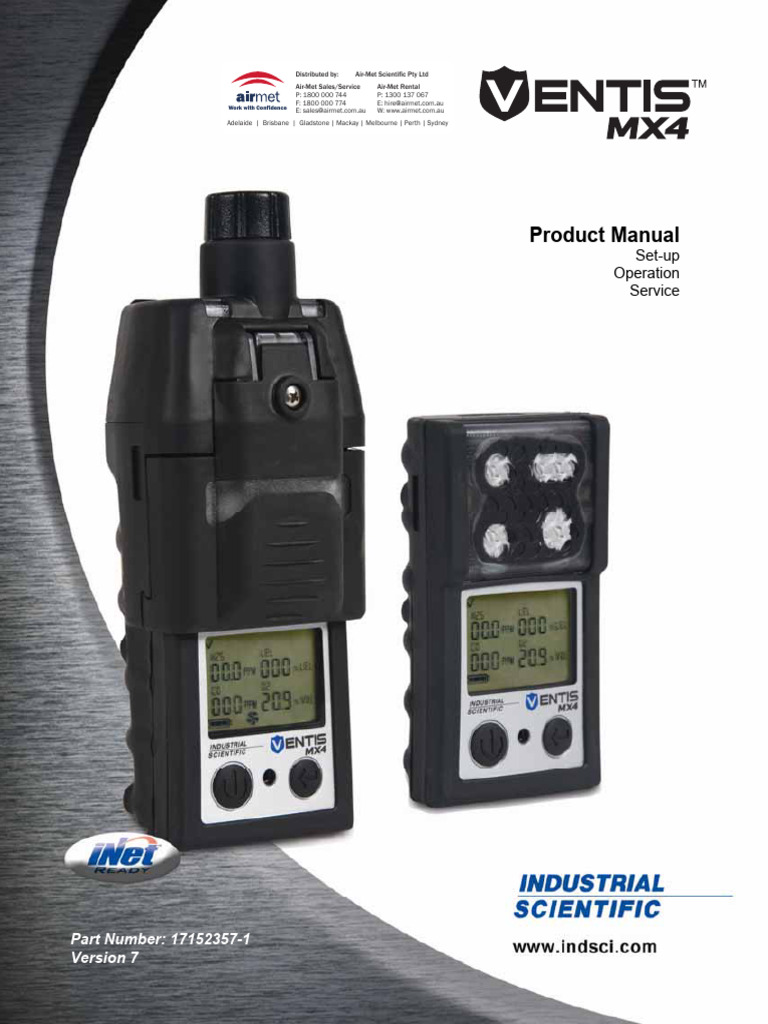 Ventis MX4 Personnel Gas Detector | PDF | Icon (Computing) | Computer ...