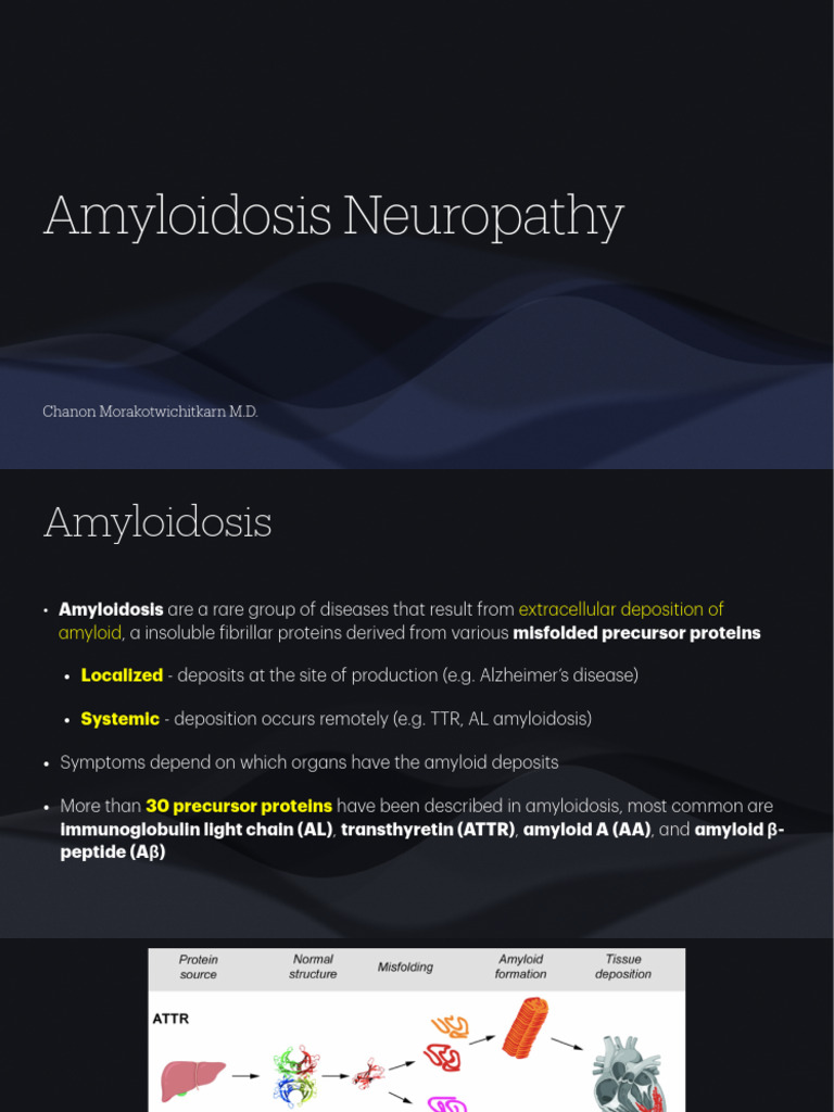 Amyloidosis Neuropathy | PDF | Human Diseases And Disorders | Causes Of ...