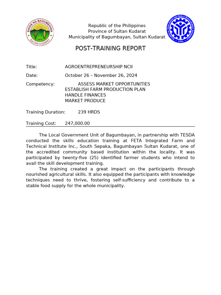 tesda | PDF | Heavy Equipment