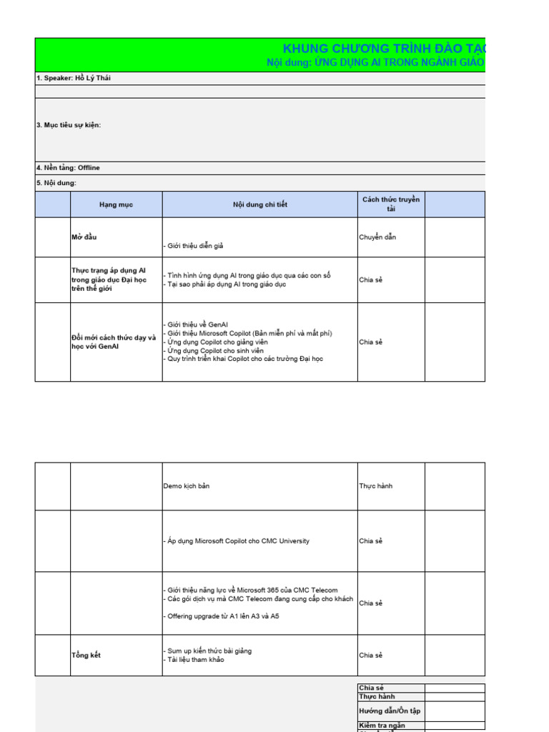 Workshop NG D NG AI Trong Ngành Giáo D C | PDF