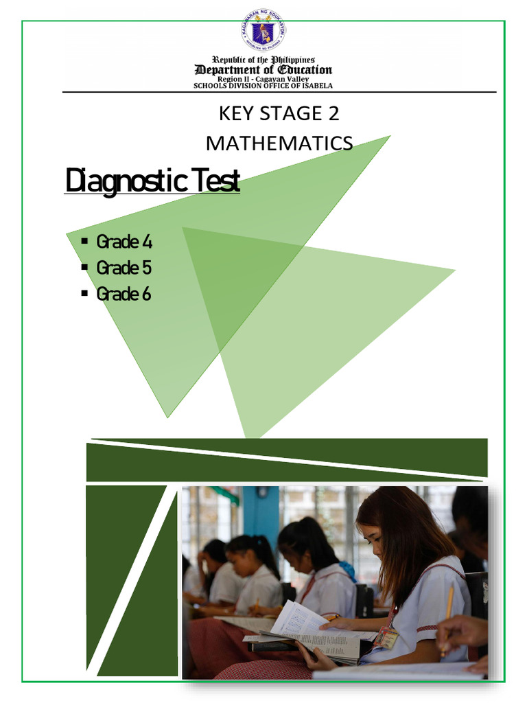 Math Key Stage 2 Diagnostic Test | PDF | Area | Percentage