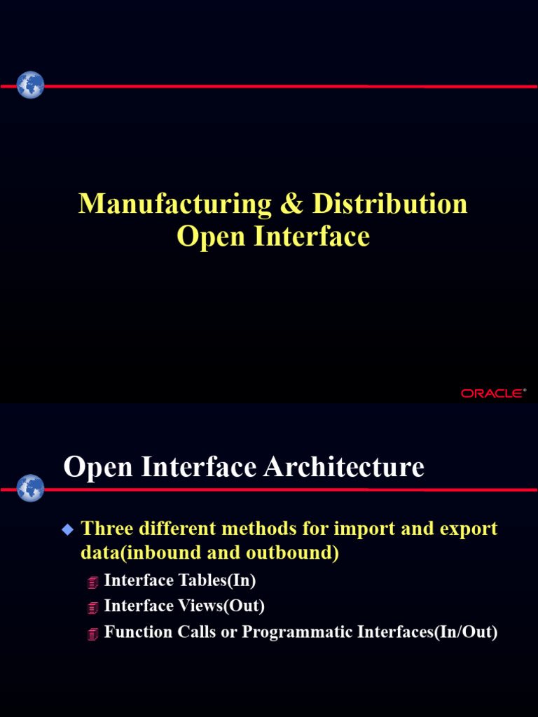 Oracle Ebs MFG Interface | PDF | Databases | Database Transaction
