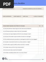 Ladder Inspection Checklist | PDF | Ladder | Mechanical Engineering