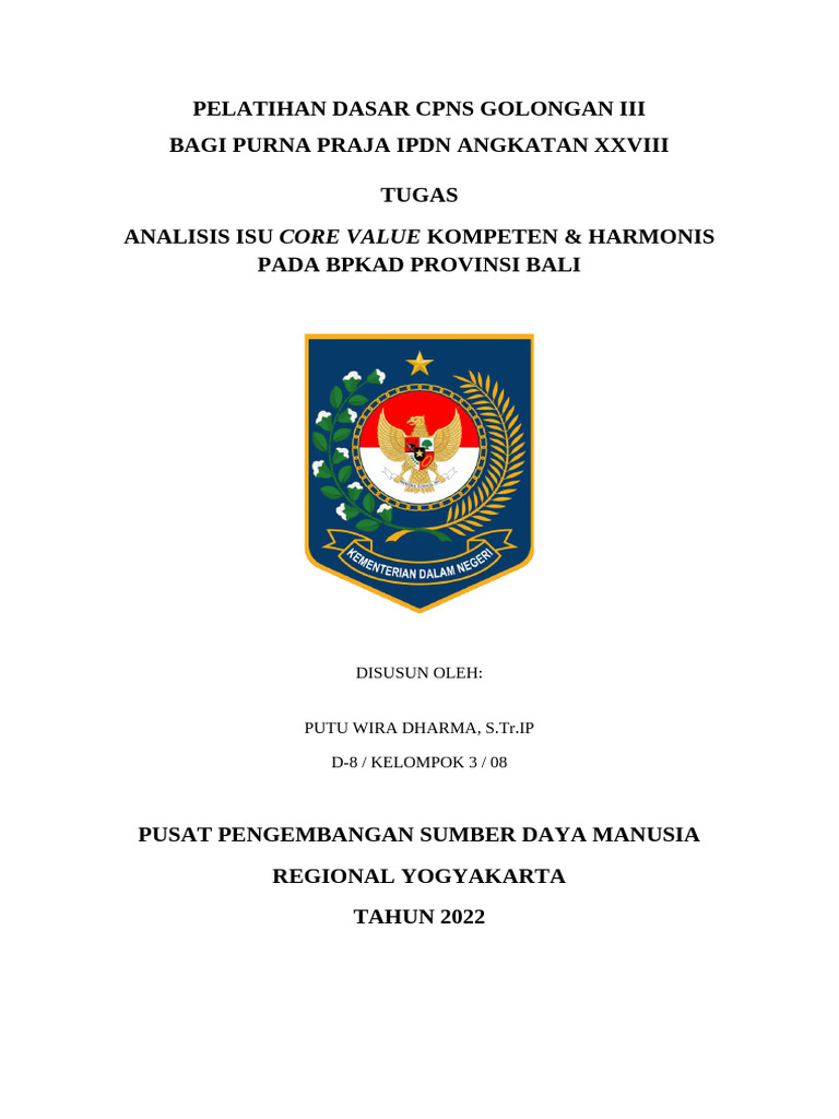 Tugas Agenda II-Analisis Isu Value Kompeten Dan Harmonis | PDF