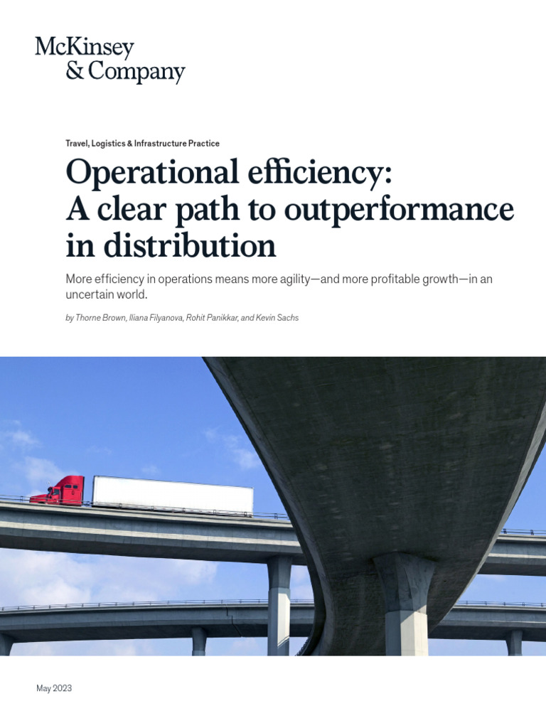 Operational Efficiency A Clear Path To Outperformance in Distribution ...