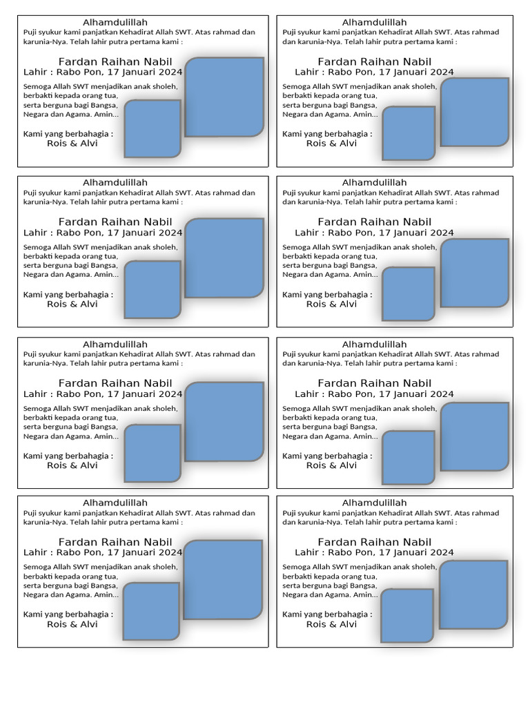 Undangan Khitan | PDF | Agama & Spiritualitas
