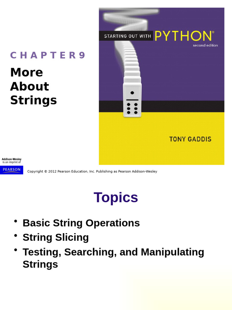 7 Chapter Seven Strings Python Pdf String Computer Science Control Flow 3118